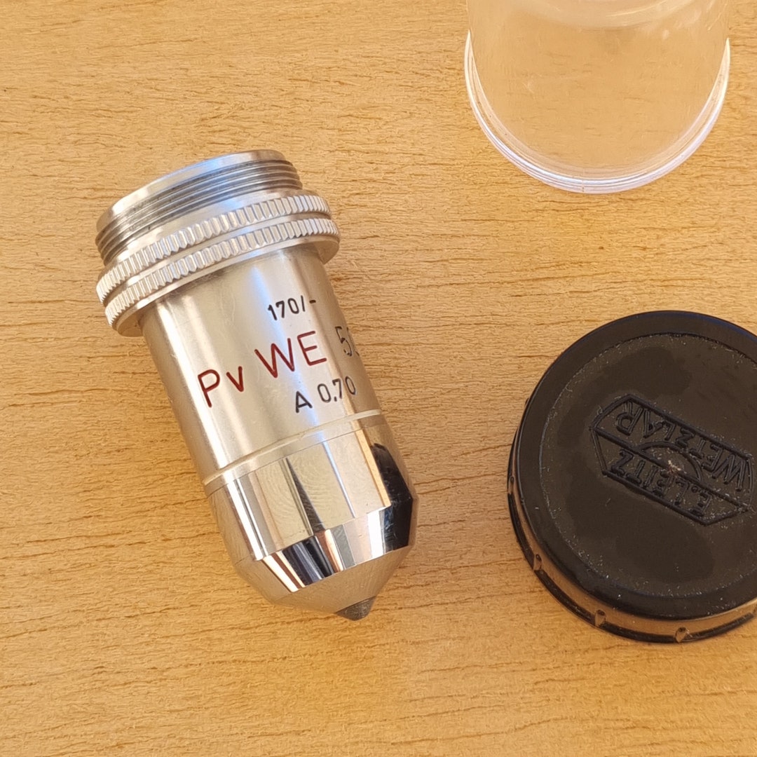 Rare Leitz Wetzlar Microscope Objective Pv WE 50 : 1 A 0.70 170/ - Etsy