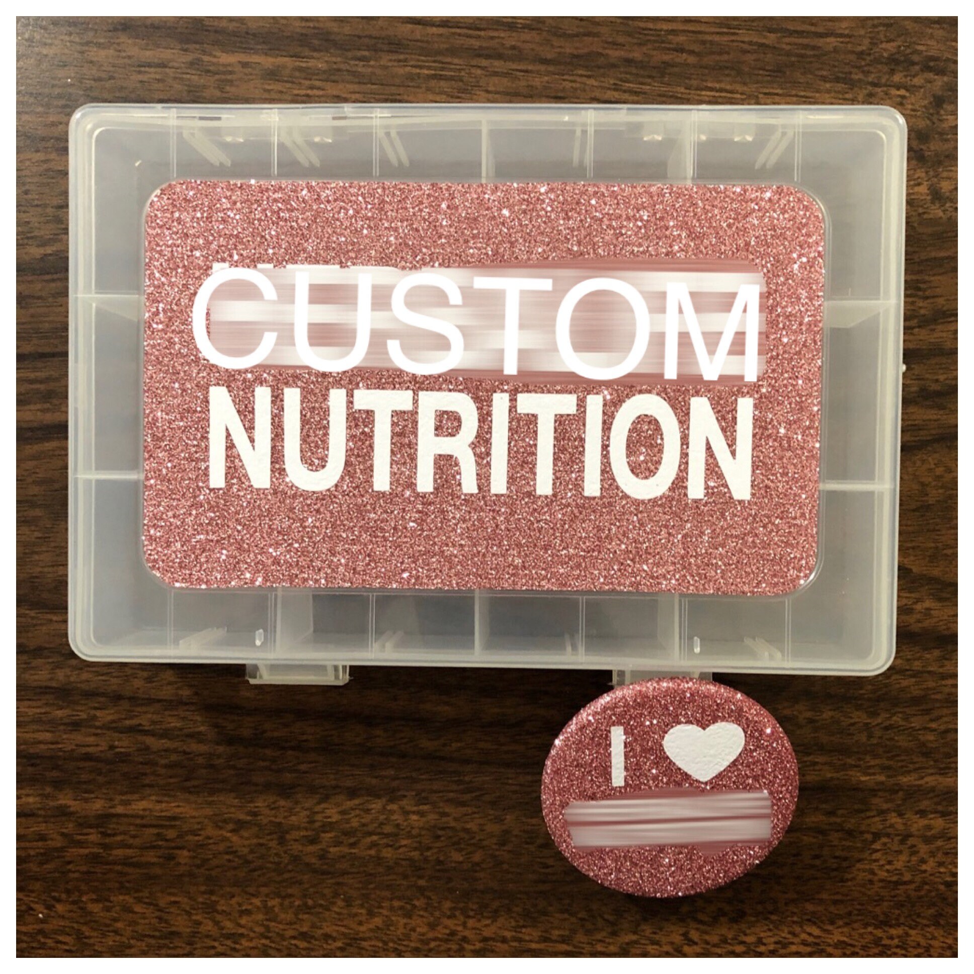 Custom Glitter Tablet Box With Matching Button - Etsy