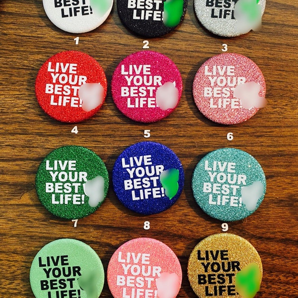 Glitter Button - Etsy