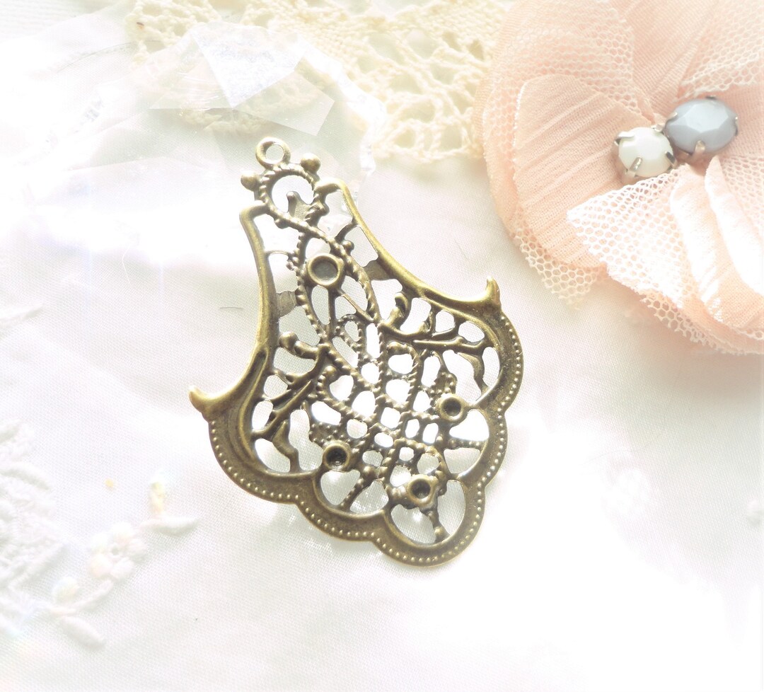 Bronze Candlestick Connectors, Filigree Prints, Watermarked Prints ...