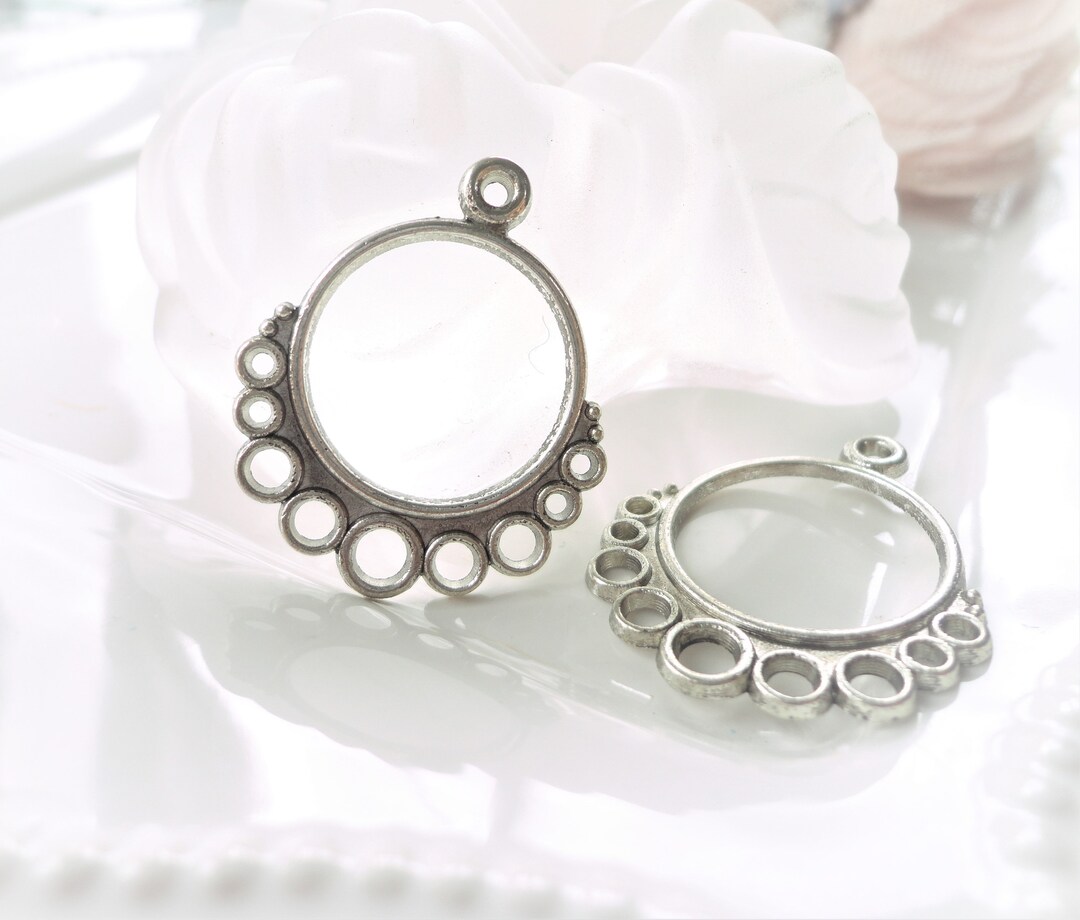 Multi Row Connector, Jewelry Connector, Round Connector, Earring ...