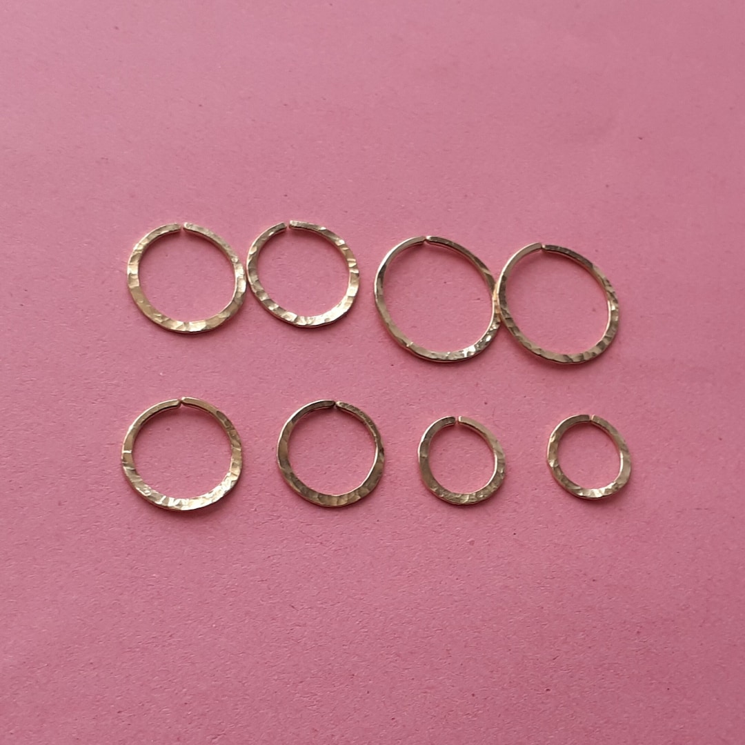 Small Gold Huggie Sleeper Hoops, 14K Gold Filled Hoop Earrings ...
