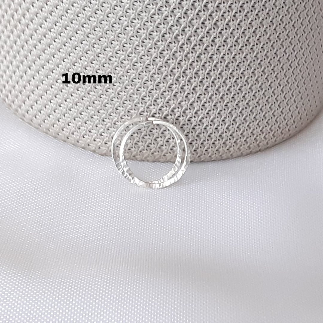 Tiny Huggie Seamless Sleeper Hoops, Silver Filled Hoop Earrings ...