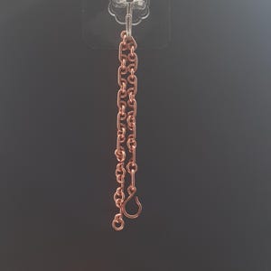 Handmade Solid Copper Bar Link Chain Bracelet for Men – Rustic ...