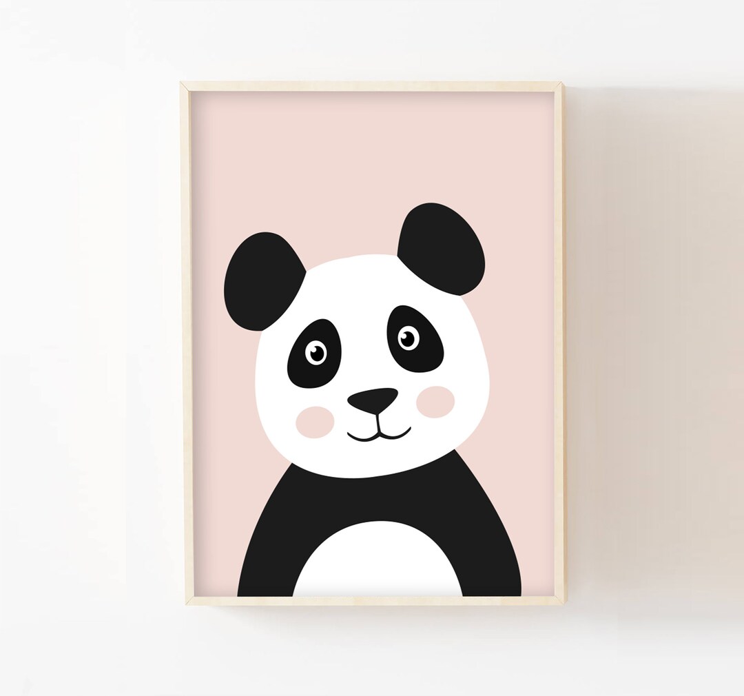 Baby Panda Poster to Personalize 30x40cm Wall Decoration Child's Room ...