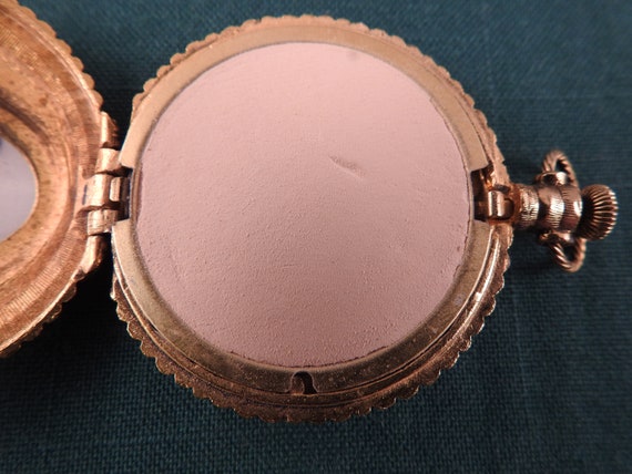 Vintage Max Factor Compact, Heirloom Pocket Watch Sty… - Gem