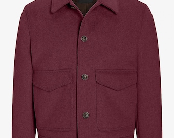 Men's Western Trucker Style Wool Jacket Premium Quality - Etsy
