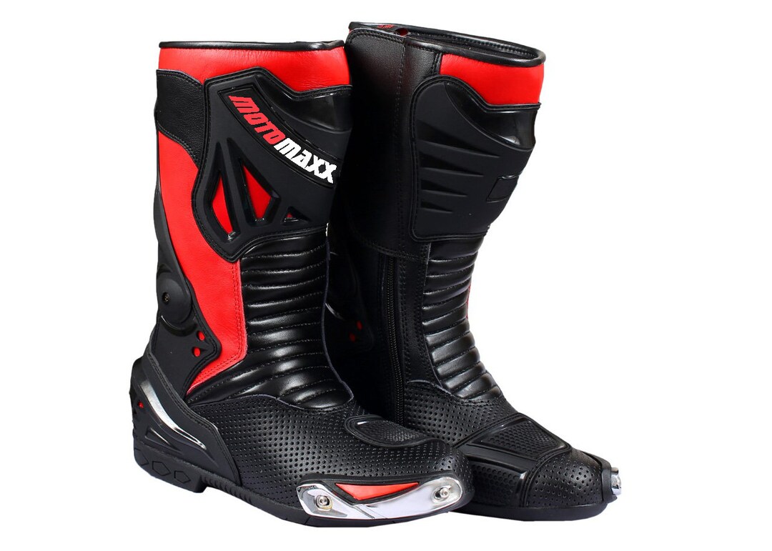 Handmade Motorbike Boots, Custom Made Motogp Motorbike Racing Leather ...