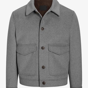 Men's Western Trucker Style Wool Jacket Premium Quality Casual Trendy ...