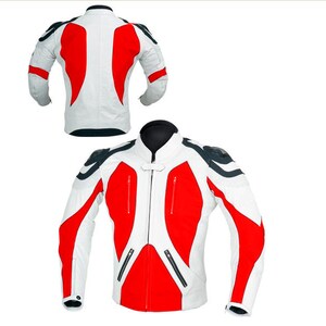 Handmade Motorbike Jacket - Custom Made Motorcycle Racing Biker Leather ...