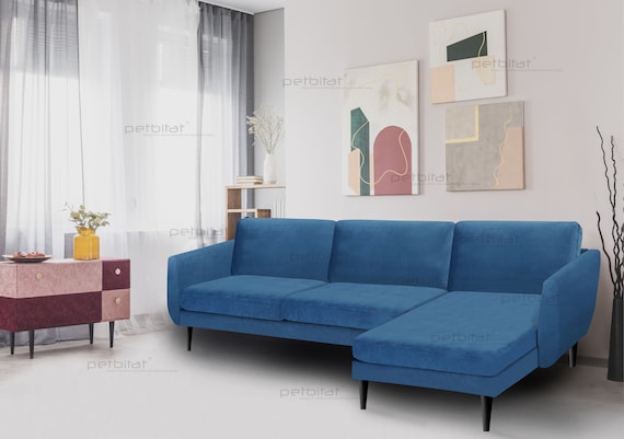 Four seat sofa with chaise store