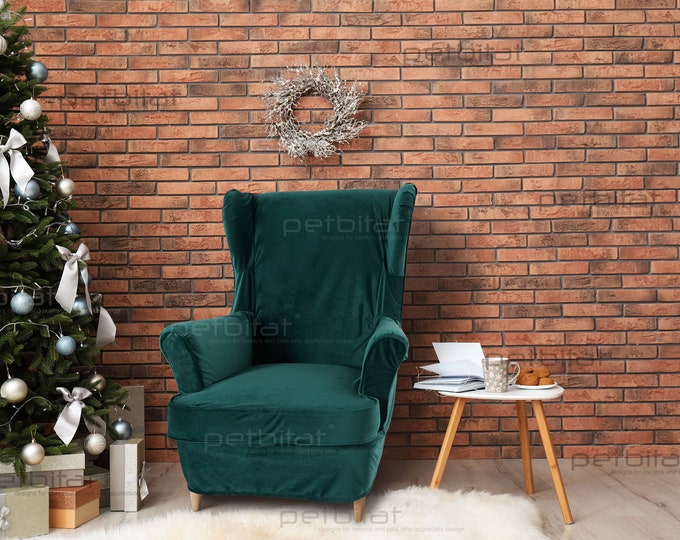 Strandmon Cover, Ikea Strandmon Wing Chair Cover, Strandmon Slipcover ...