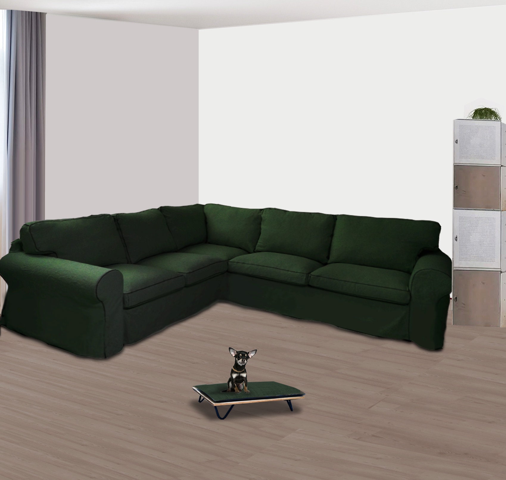 Ektorp l shaped sofa store