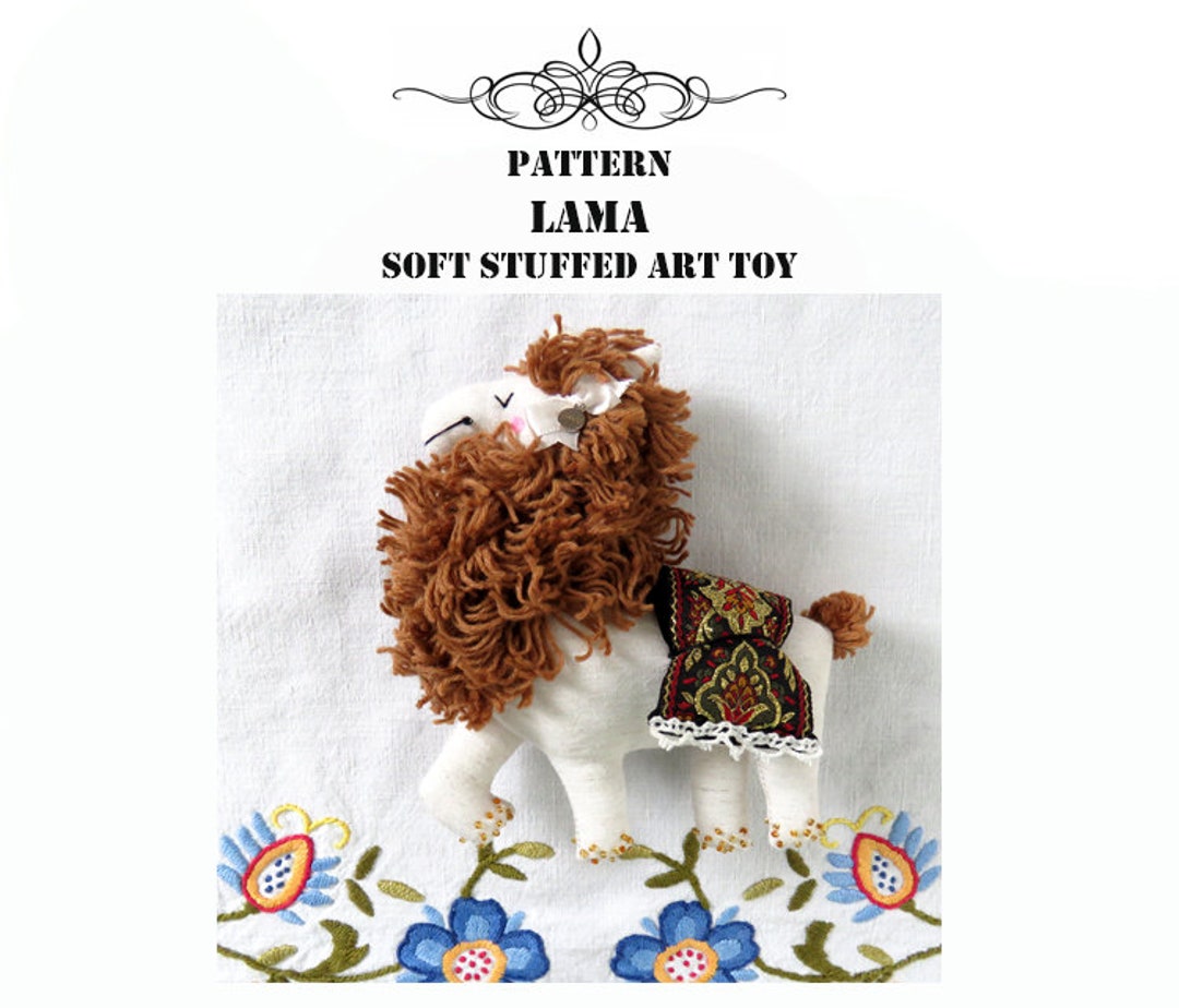 PDF Pattern Lama, Rag Alpaca Sewing Pattern, Soft Stuffed Lama, DIY ...