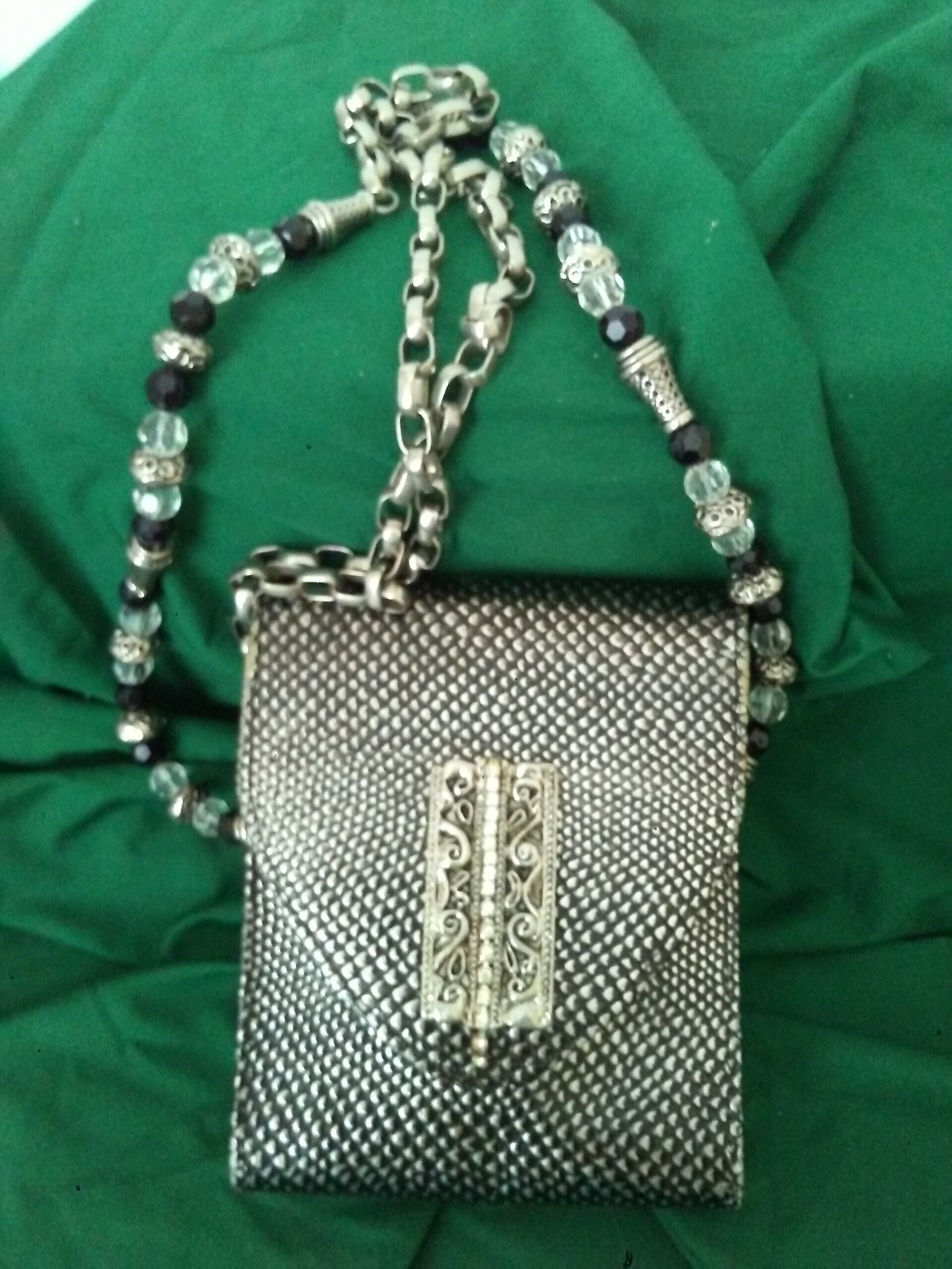 Nina Arjani Bejeweled Silver and Snake Scale Crossbody Evening Bag - Etsy