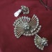 Coro Fan Brooch and Clip-on Earrings - Etsy