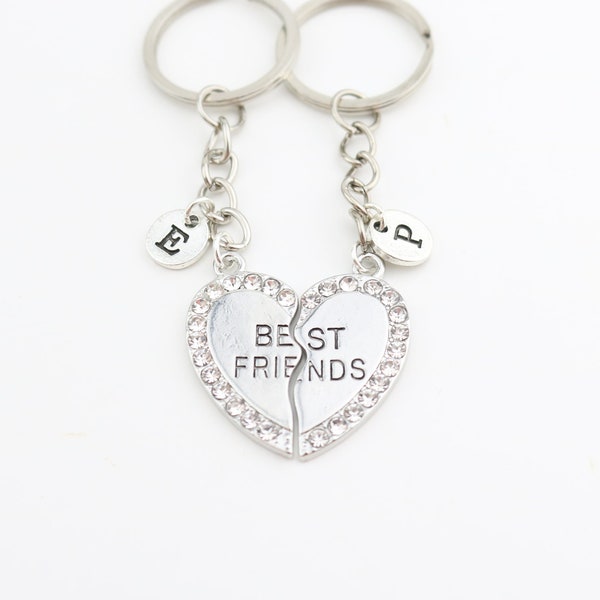 Matching Best Friend Key Ring - Etsy