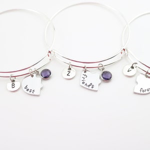 3 Friends Bracelets, BFF Gifts for 3, Matching Gifts, Friendship ...