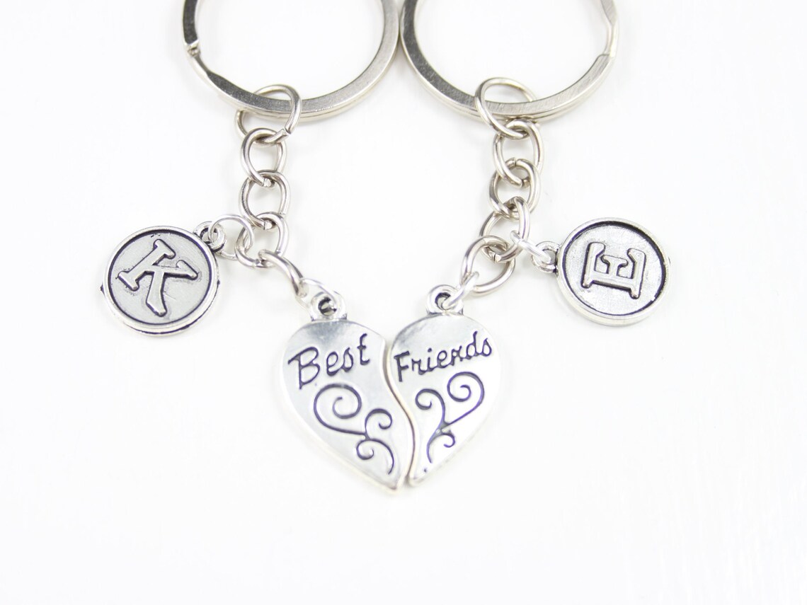 Matching Keychains for Friends Keyring Set of 2 BFF Gift - Etsy UK