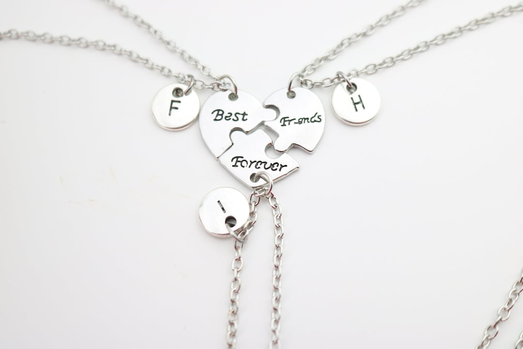 3 Friends Necklaces, Matching 3 Best Friend Gifts, Three Friends Gift ...