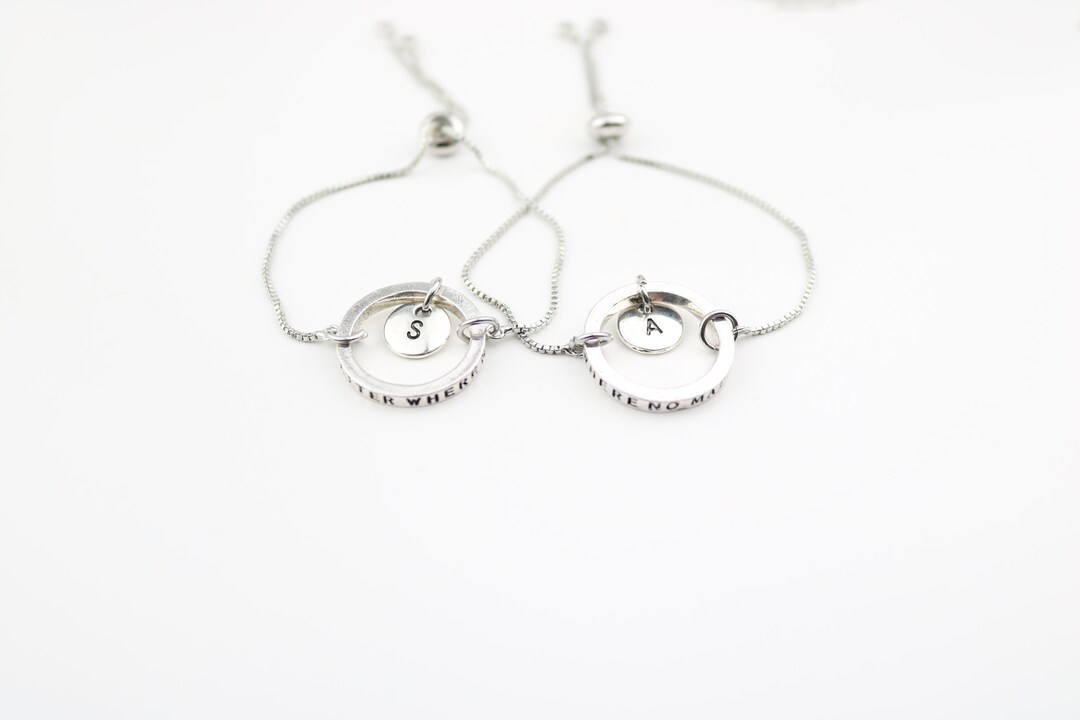 Sister Jewelry Set for 2, Sister Bracelet Set of 2, 2 Sister Gifts ...