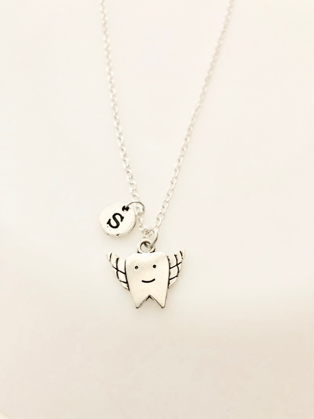 Tooth Necklace, Tooth Fairy, Toothiana Gift, Hygienist, Necklace for ...