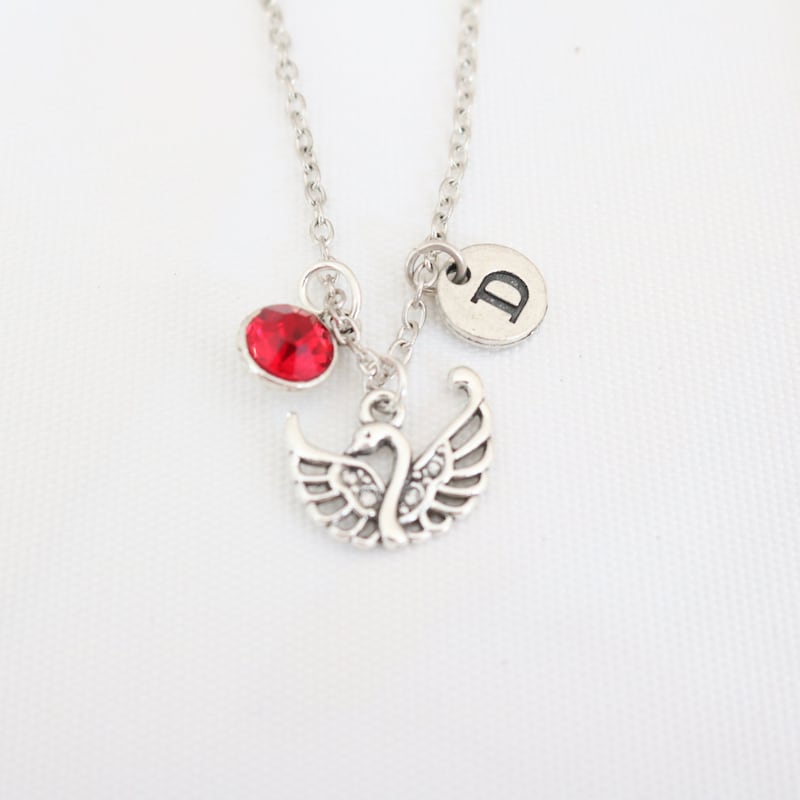 Swan Necklace - Etsy