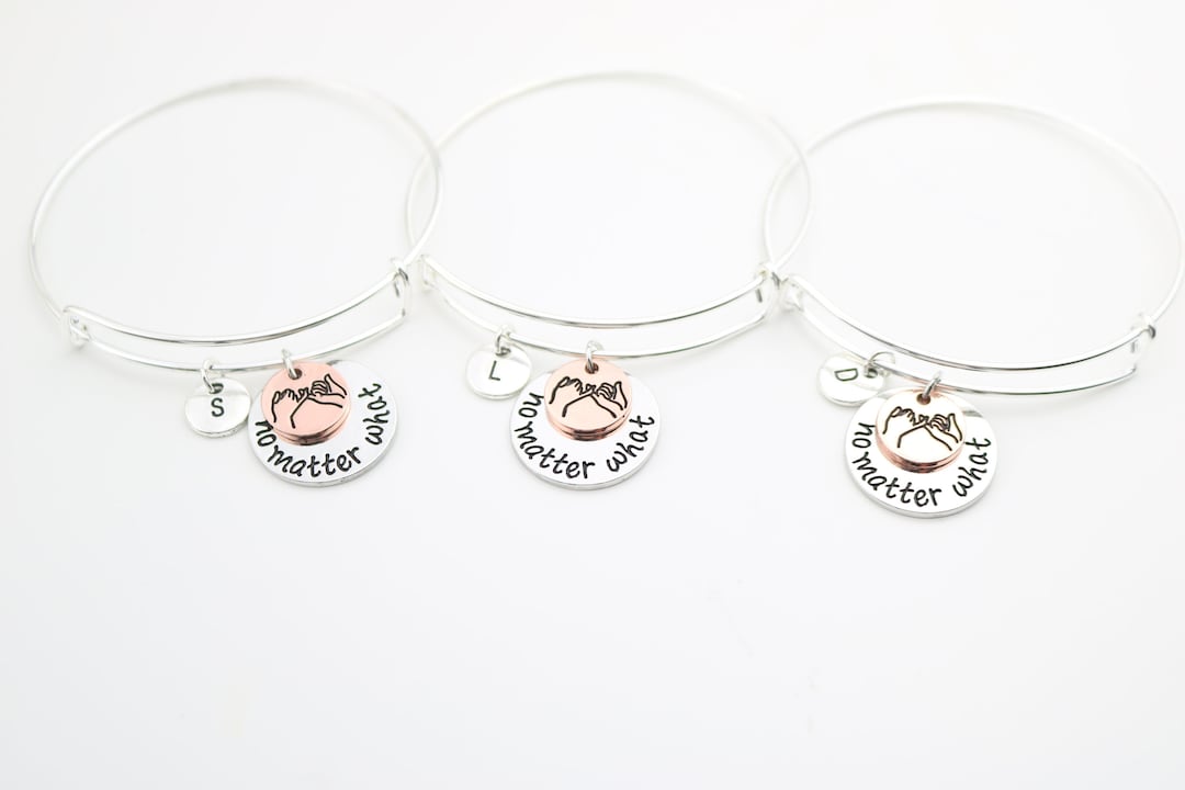 3 Best Friends Bracelets, Friend Gift Set of 3, Friendship, BFF Bangle ...
