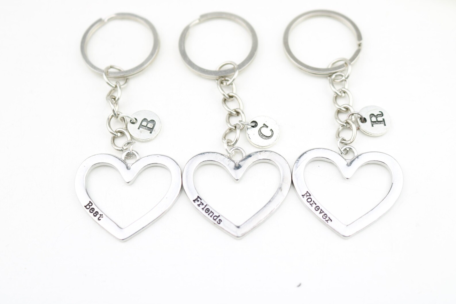 3 Friend Keyring Set Matching Keychains for 3 Best Friends 3 - Etsy