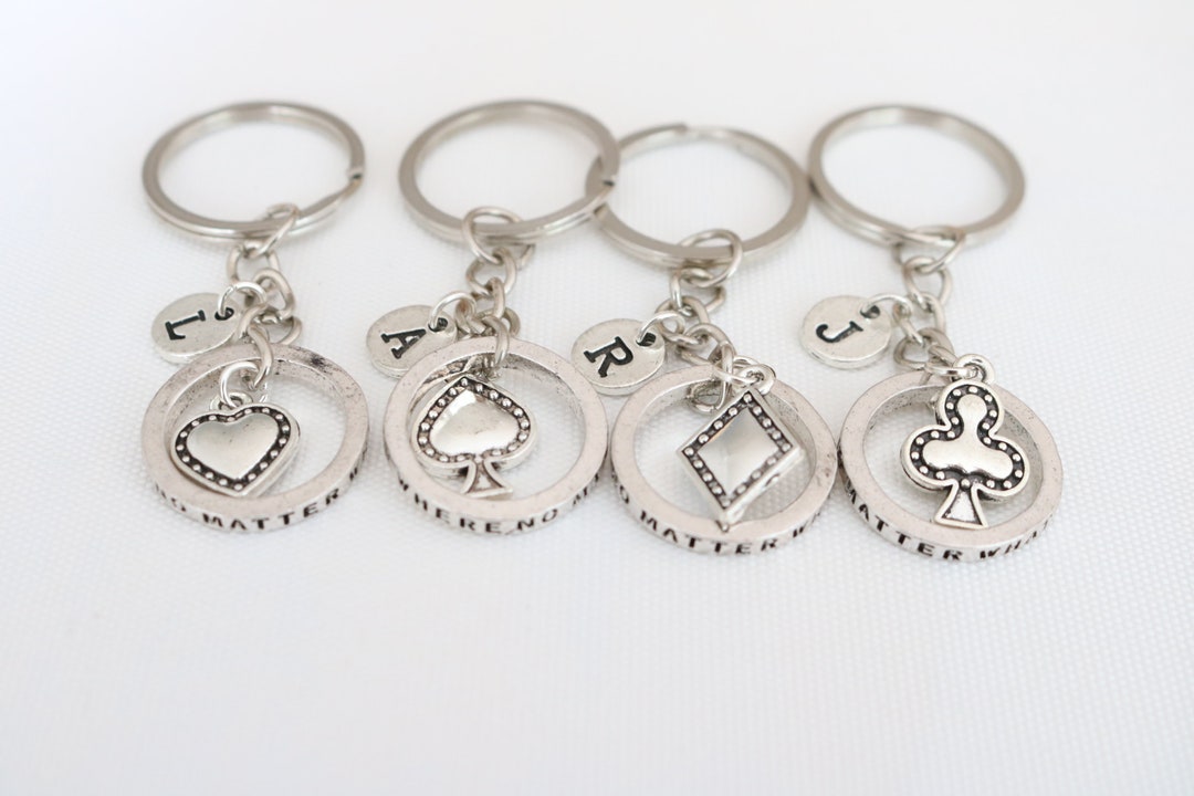 4 Best Friend Gift, Playing Cards, Matching Set for 4, Four Graduates ...