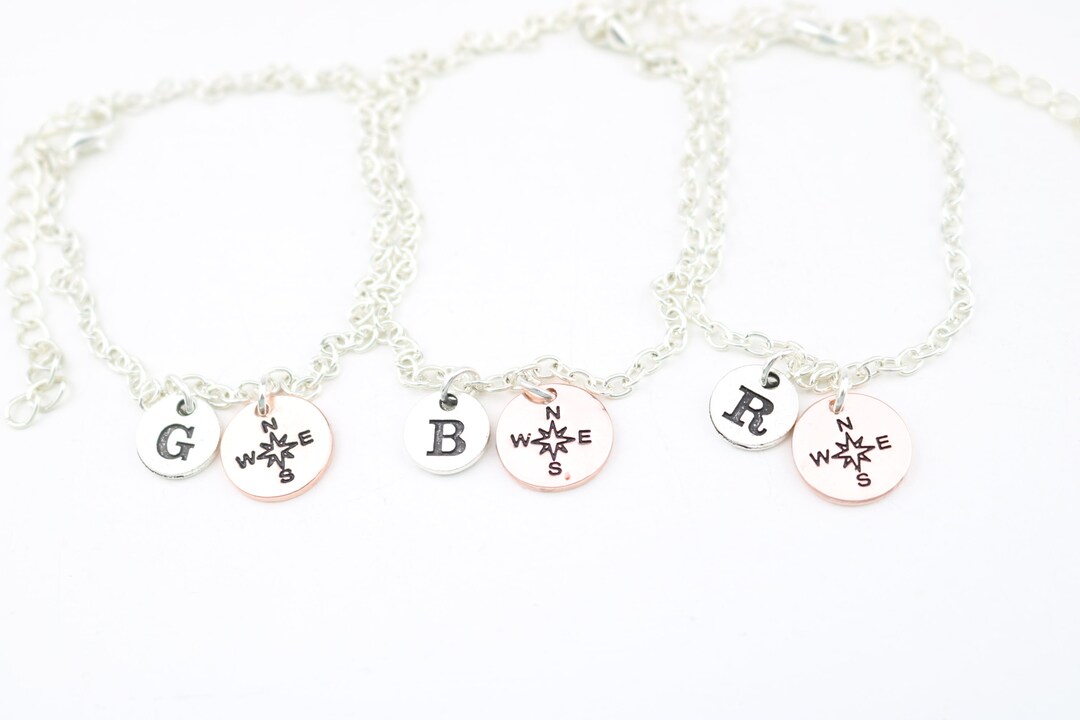 3 Friend Bracelets, Minimalist Gift, Matching for 3 Friends, Friendship ...