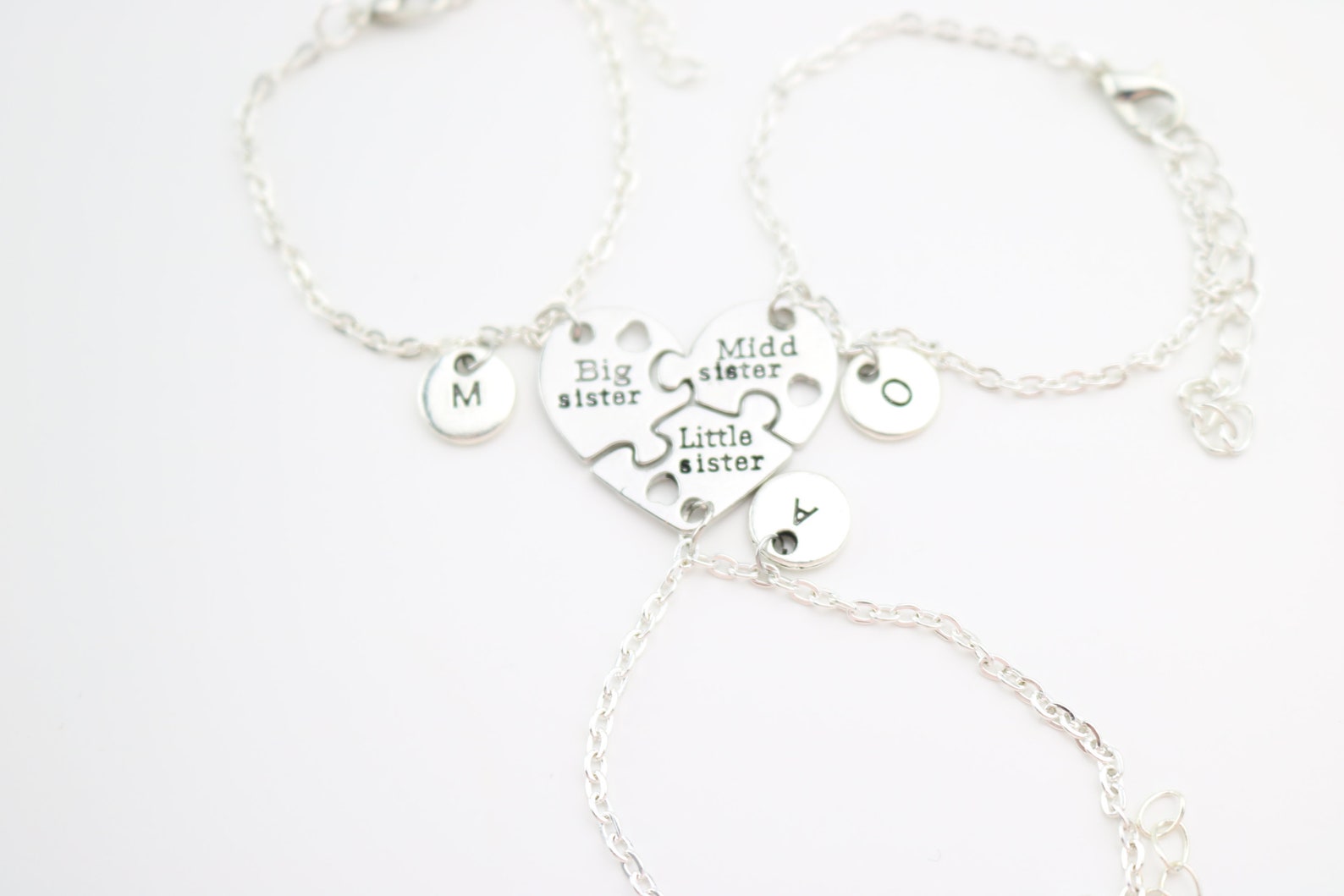 3 sister gifts Three sisters bracelets Matching jewelry set | Etsy