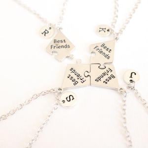 4 Best Friends Gifts, Best Friends Necklaces, Four Friends Necklace ...