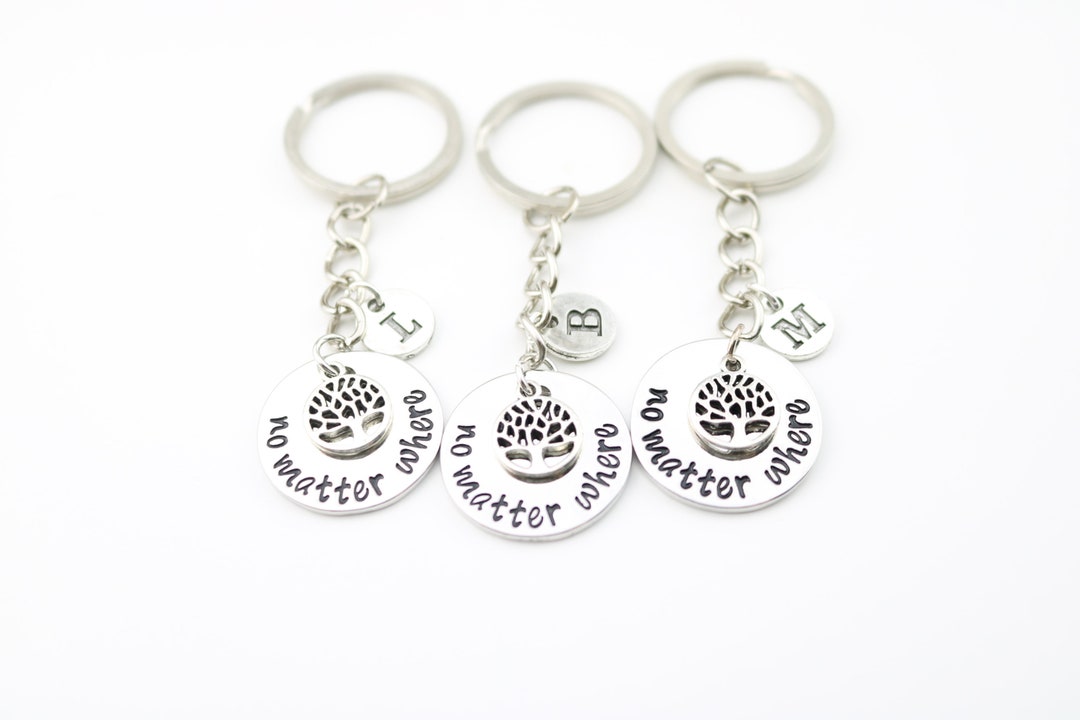 Personalized Family Tree Keychains: Mom, Dad & Me Set - Etsy