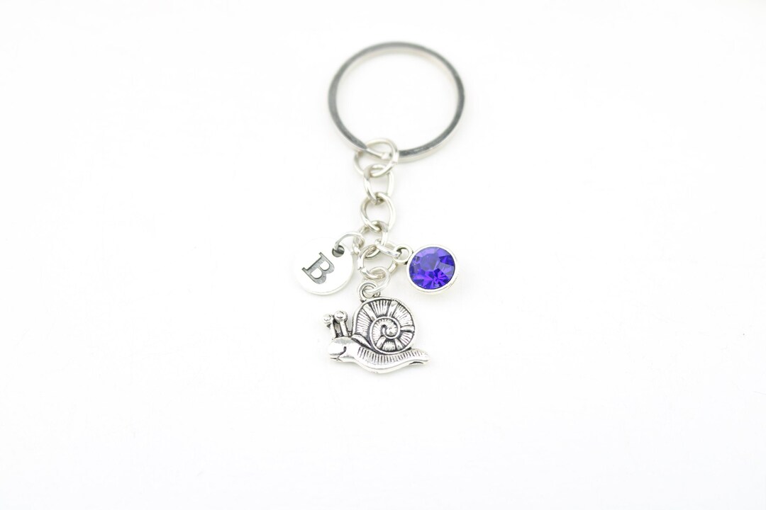 Snail Keyring, Silver Snail Pendant, Snail Keychain, Birthday Gifts ...