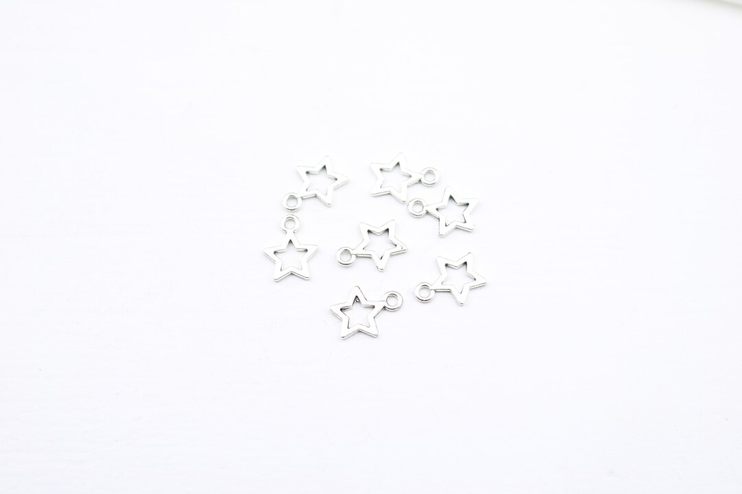 Add on Silver Unfilled Star, Small Star, Small Silver Star, Empty Star ...