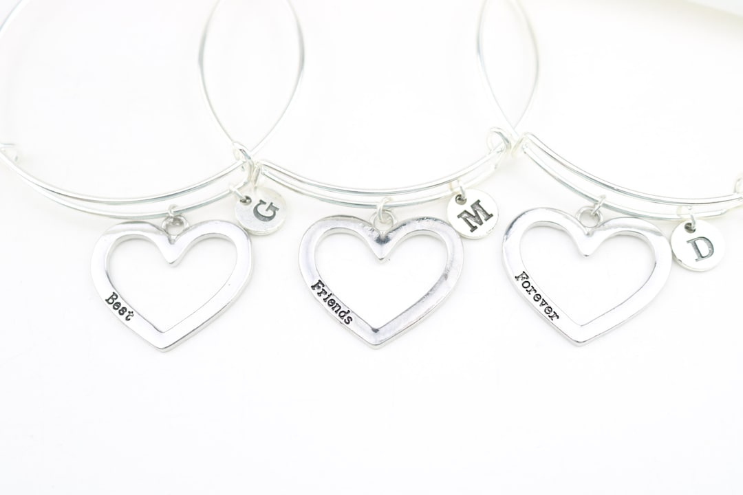 Best Friend Gift for 3, Friendship Set of 3, BFF Bracelets, Friend ...