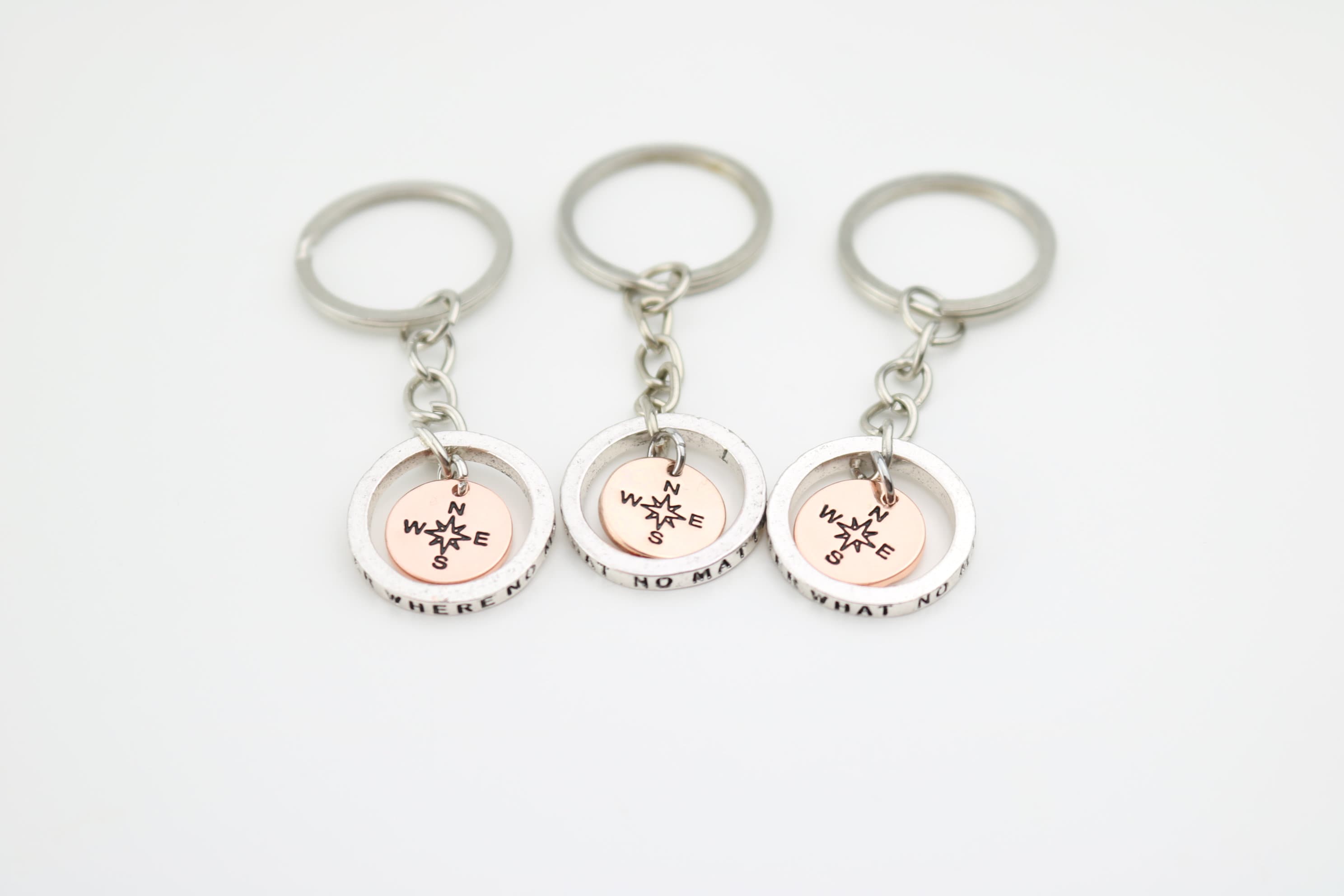 Set of Matching Keychains for 1 2 3 4 5 6 or 7 Best - Etsy