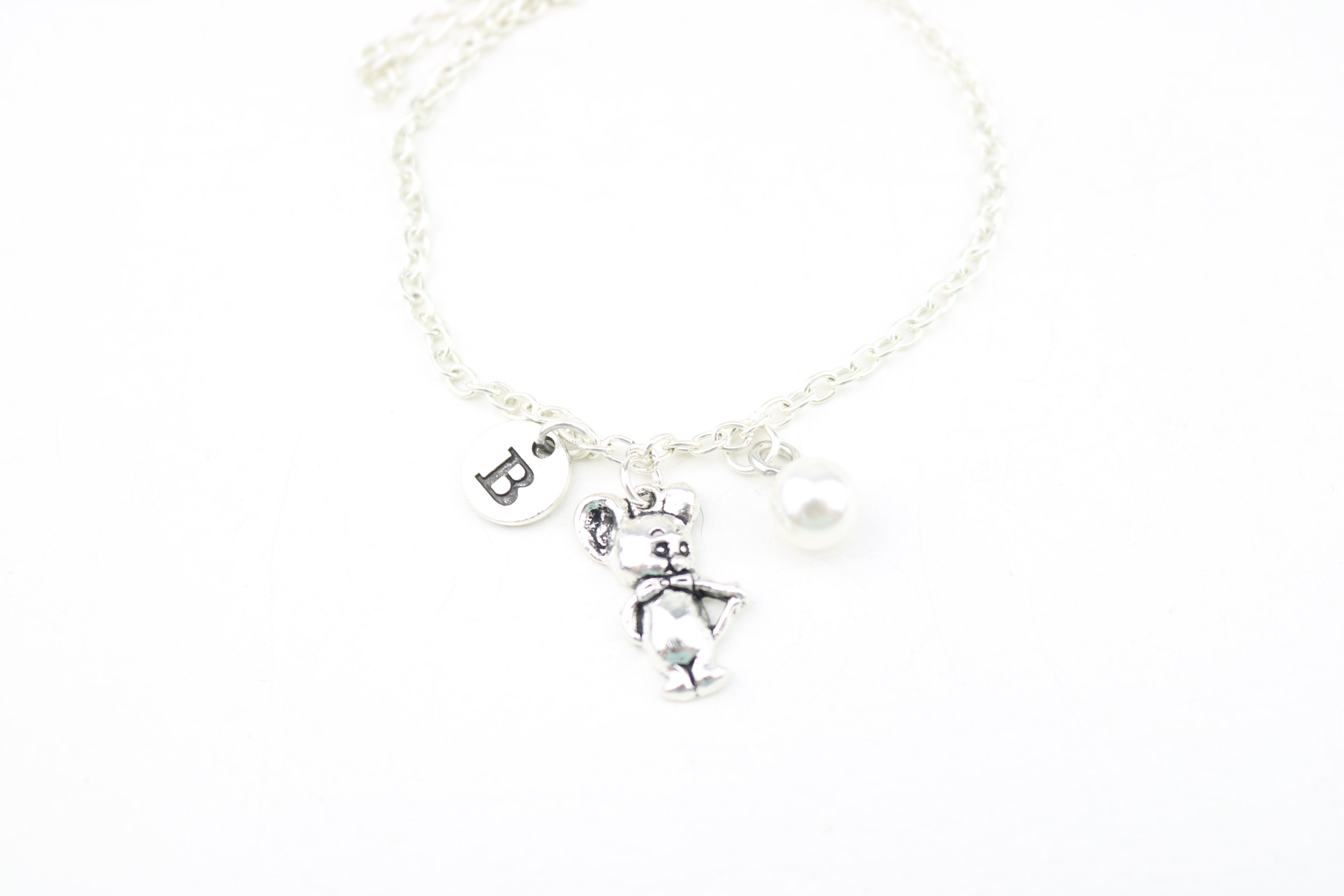 Minnie Mouse Bracelet Custom Silver Mice Gift Mouse Jewelry - Etsy