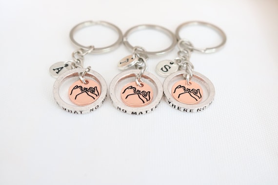 3 Best Friend Gifts Friendship Gift Custom Initial Letter - Etsy