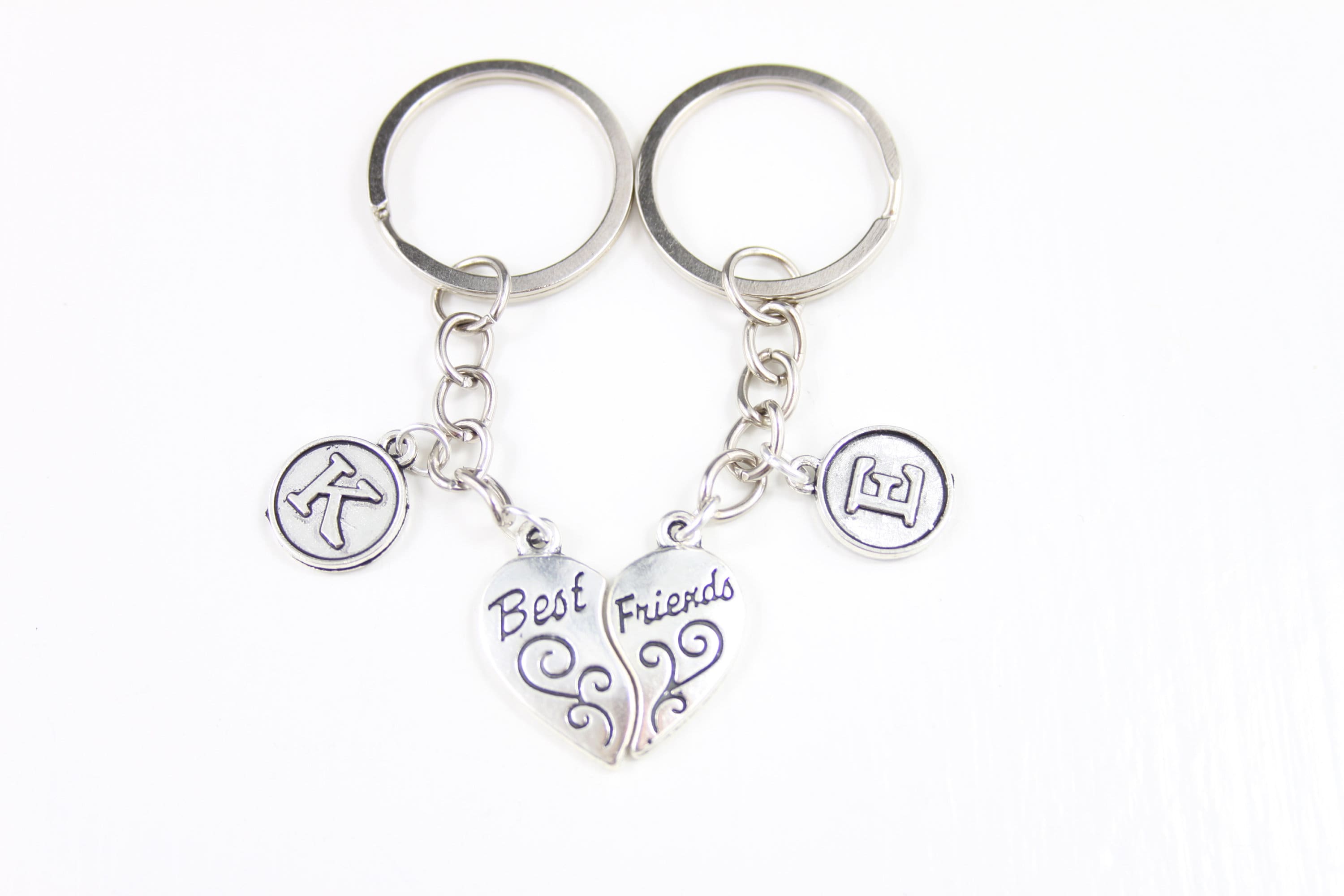 Matching Keychains for Friends Keyring Set of 2 BFF Gift - Etsy UK