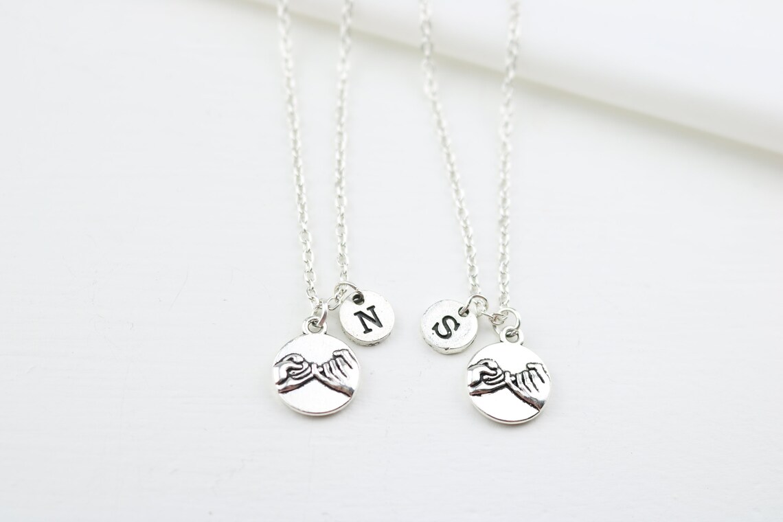 Pinky Promise Gift for 2 Promise Necklace Set of 2 Pinkie | Etsy