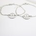 2 Bridesmaid Anklets, Matching Anklets Set of 2, Ring Jewelry, Compass ...