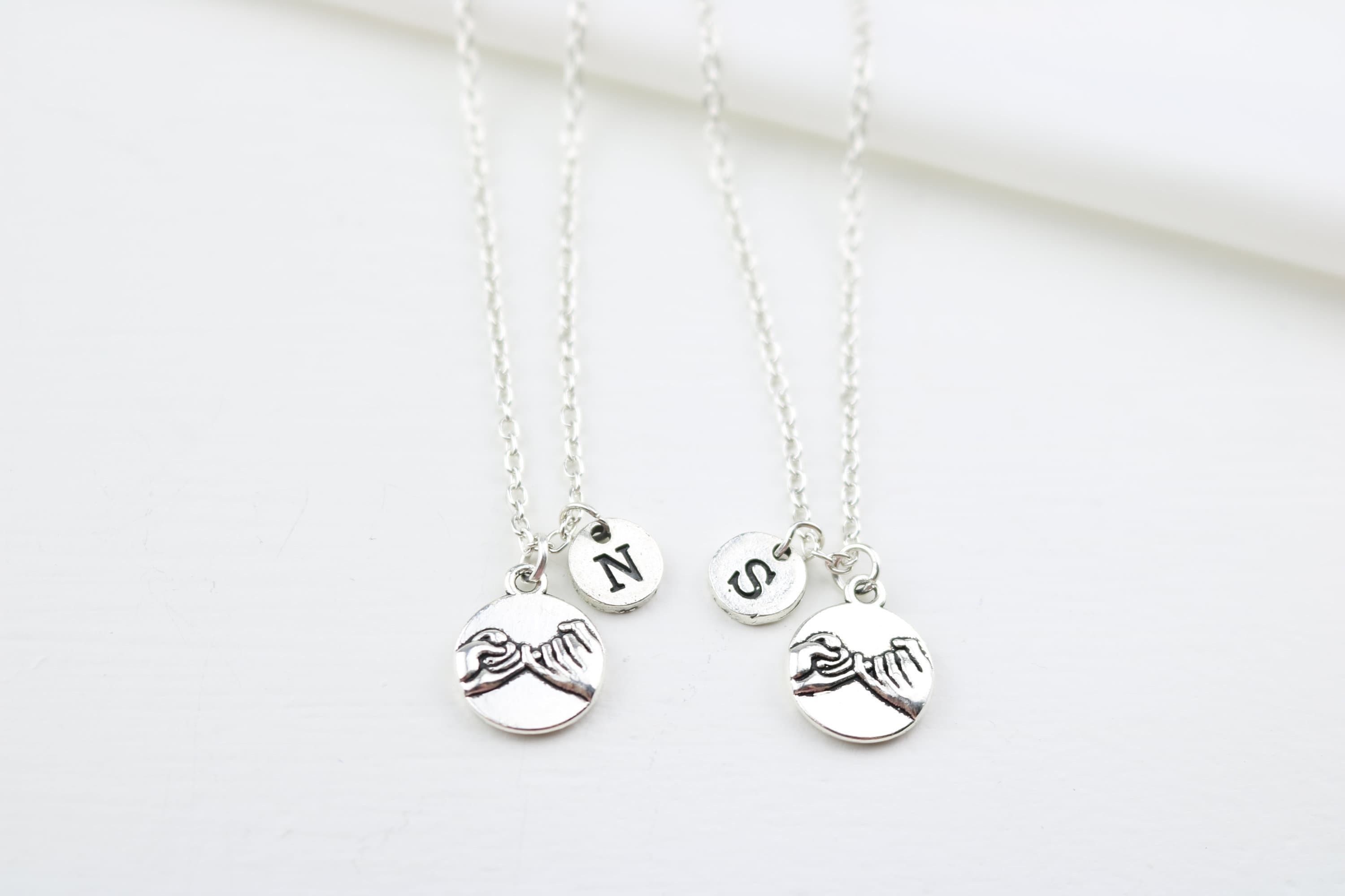 Buy Pinky Swear Necklace Set of 2 Pinky Promise Gift Best Friend Online ...