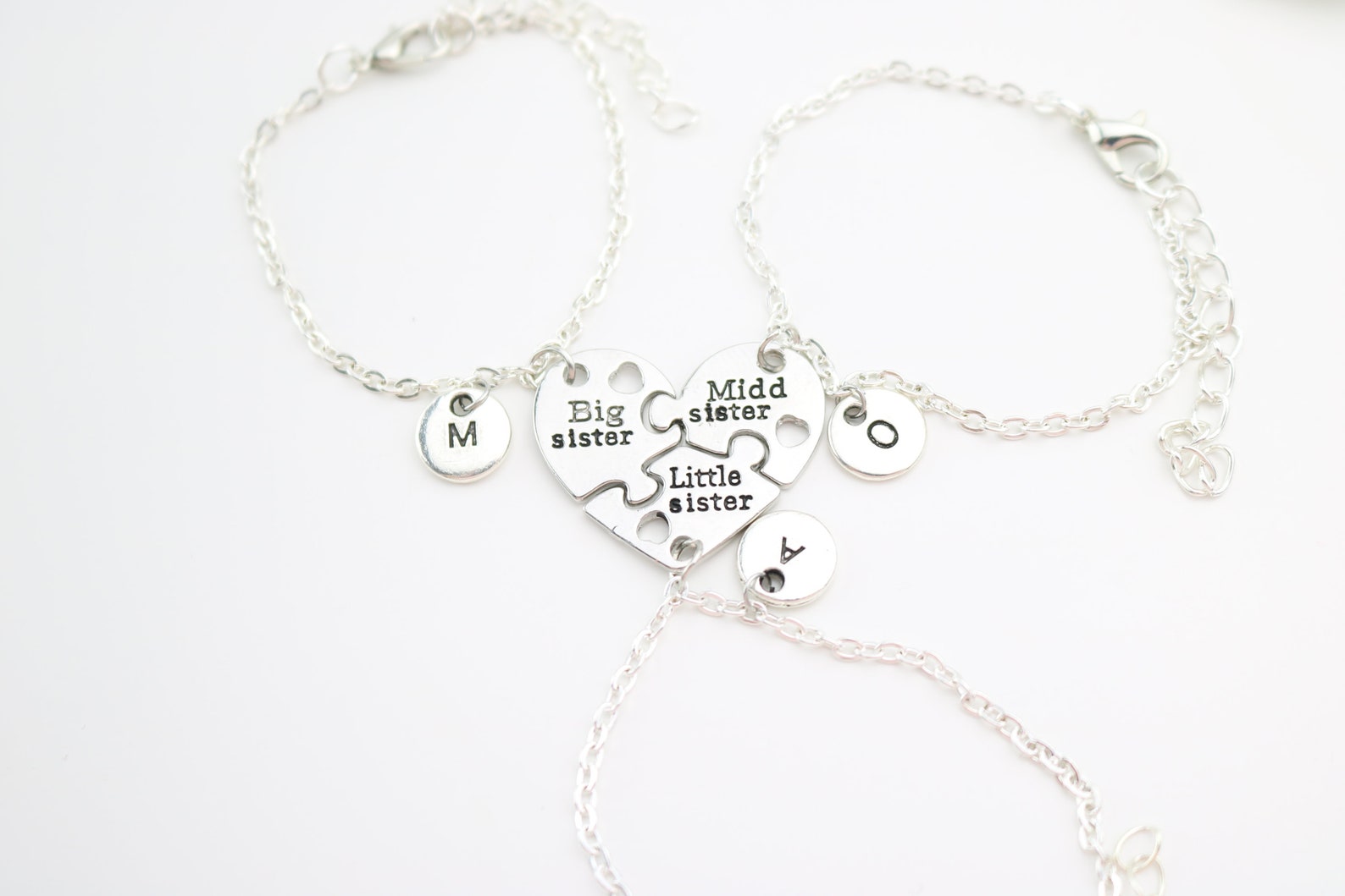 3 sister gifts Three sisters bracelets Matching jewelry set | Etsy