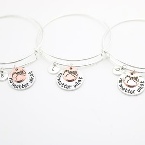3 Best Friends Bracelets, Friend Gift Set of 3, Friendship, BFF Bangle ...