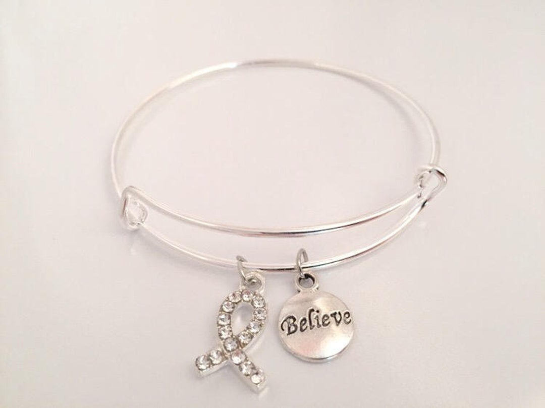 Cancer Bracelet for Best Friend, Tumor, Believe, Cancer Jewelry ...