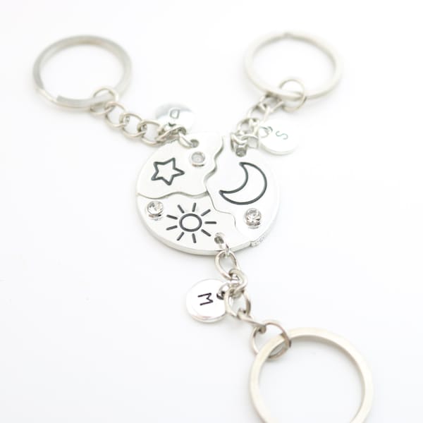 Matching Keychains for Friends for Trios - Etsy