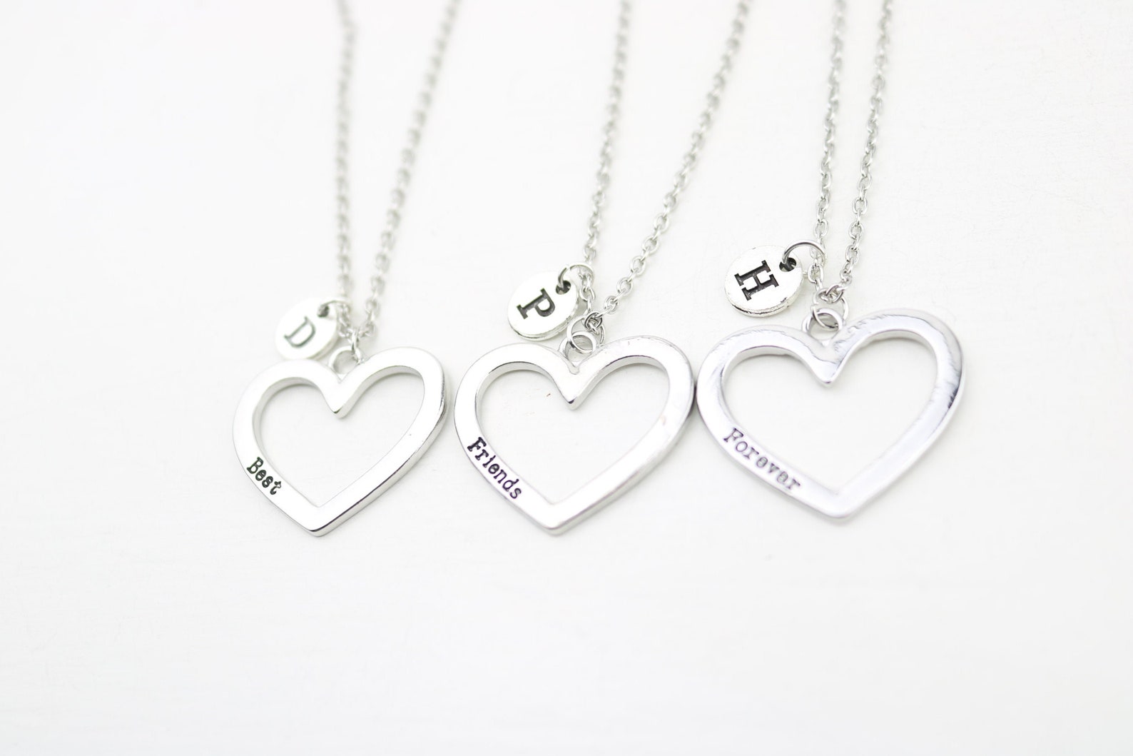 3 Friends Gifts, Best Friends Forever Gifts, Three Friend Necklace ...