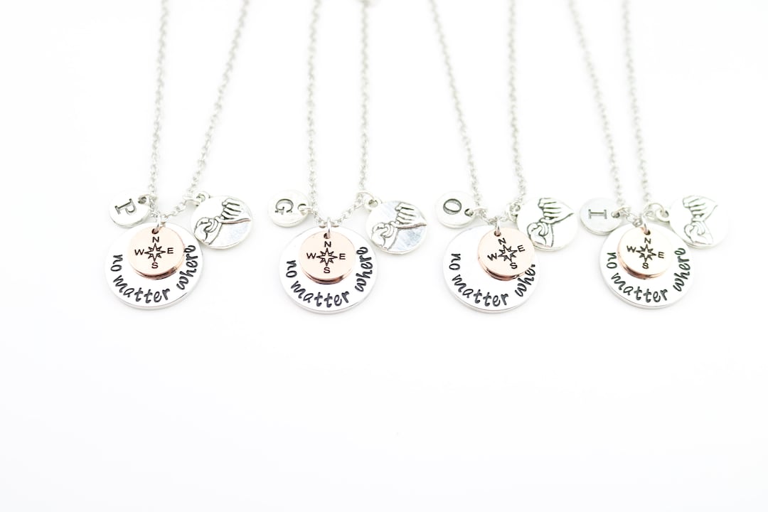 4 Best Friend Gifts, Best Friends Forever Gifts, Three Friend Necklace ...